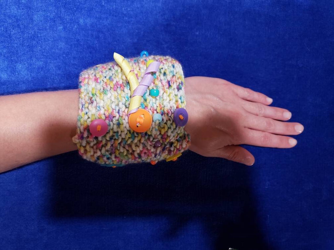Large Fidget Cuff/sensory Bracelet Twiddle Fiddle - Etsy