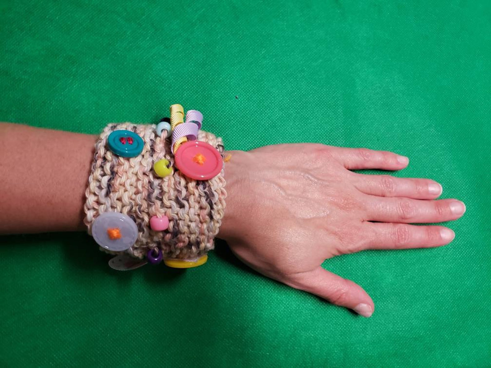 Fidget Cuff/sensory Bracelet Twiddle Fiddle Medium - Etsy