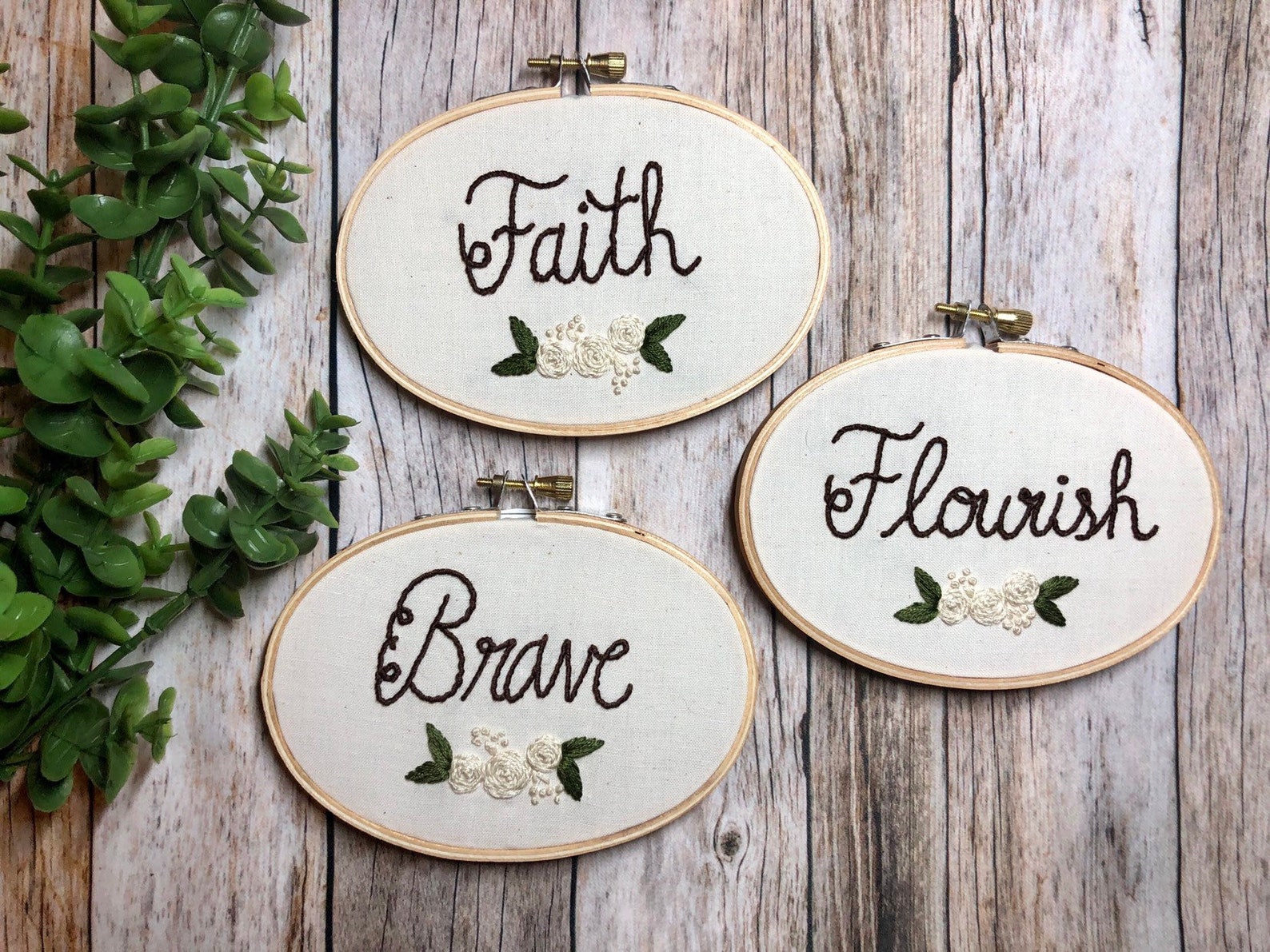 Inspirational Word Hoop, Word of the Year, Mini Hoop - Etsy
