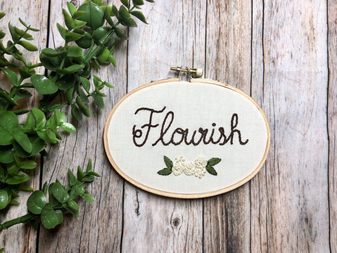 Aros de palabras inspiradoras, Palabra del año, Mini aro - Etsy España