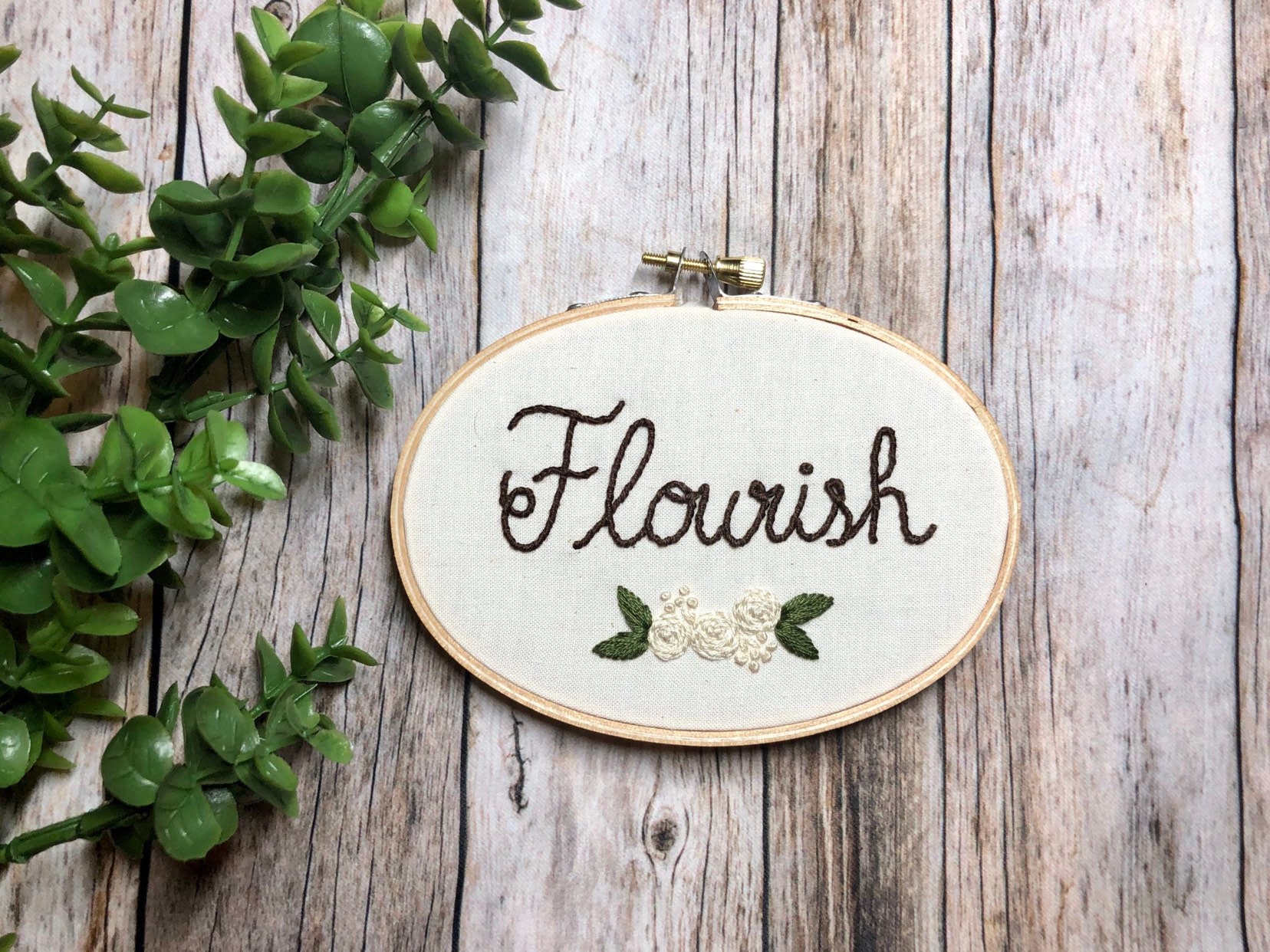 Inspirational Word Hoop Word of the Year Mini Hoop - Etsy