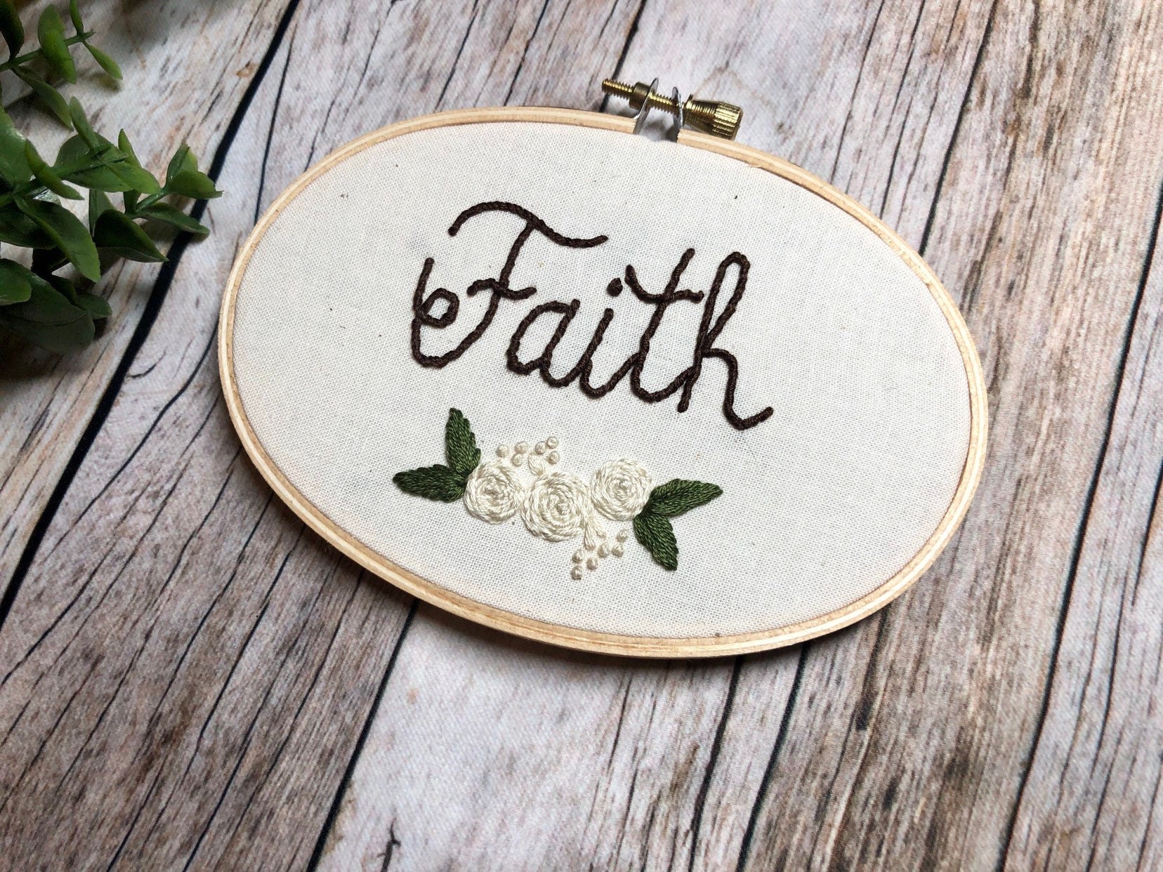 Inspirational Word Hoop Word of the Year Mini Hoop - Etsy