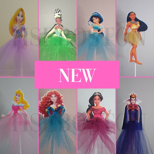 Princess Cupcake Toppers Disney Princesses Cupcake Toppers - Etsy