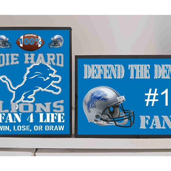 Detroit Lions Wood Signs - Etsy