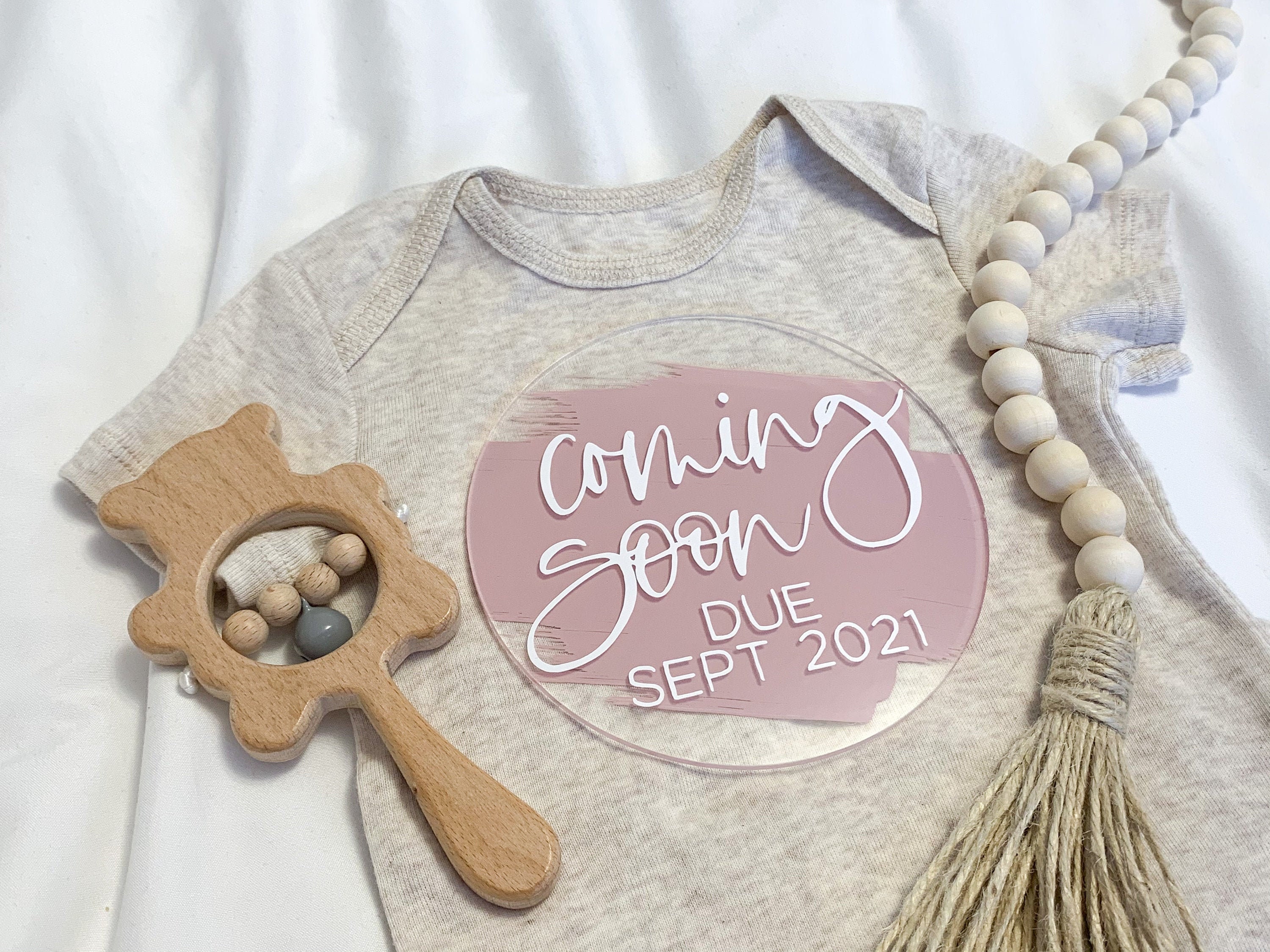 Baby Arriving Soon Pregnancy Announcement Sign Personalized - Etsy