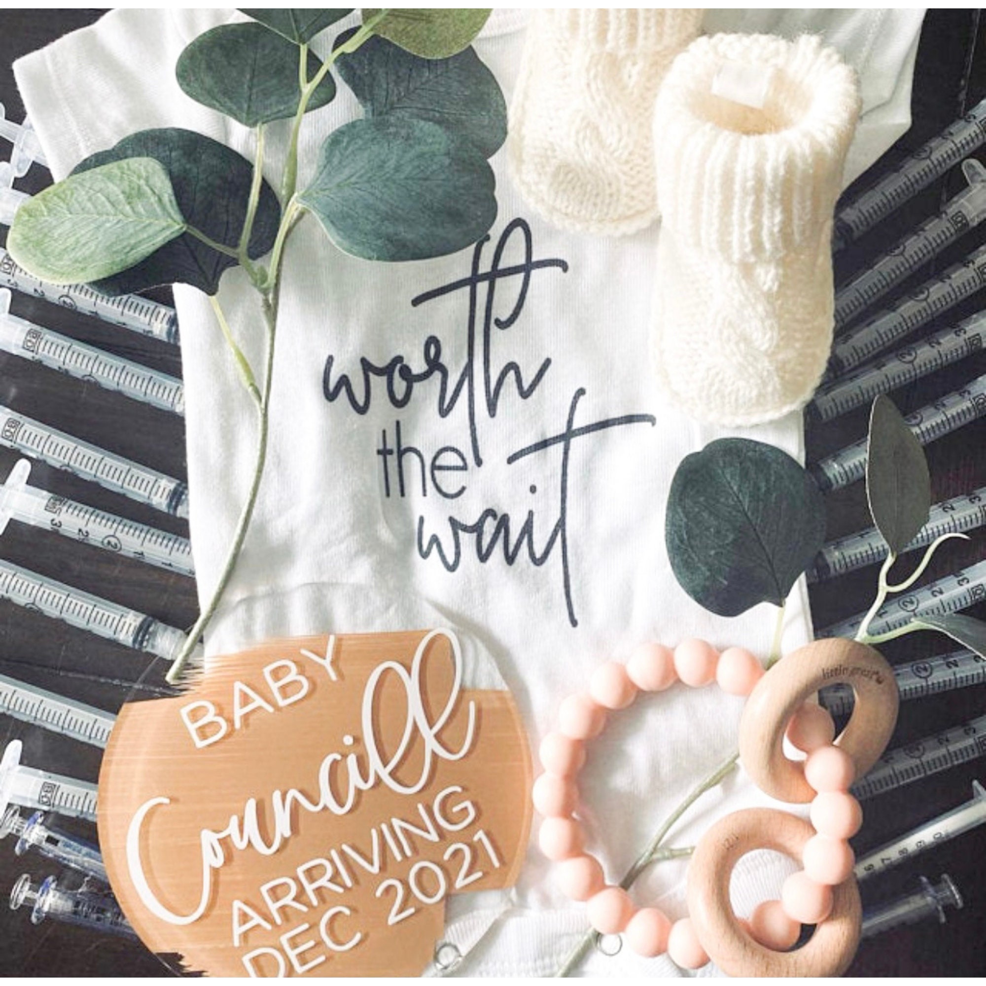 Baby Arriving Soon Pregnancy Announcement Sign Personalized | Etsy