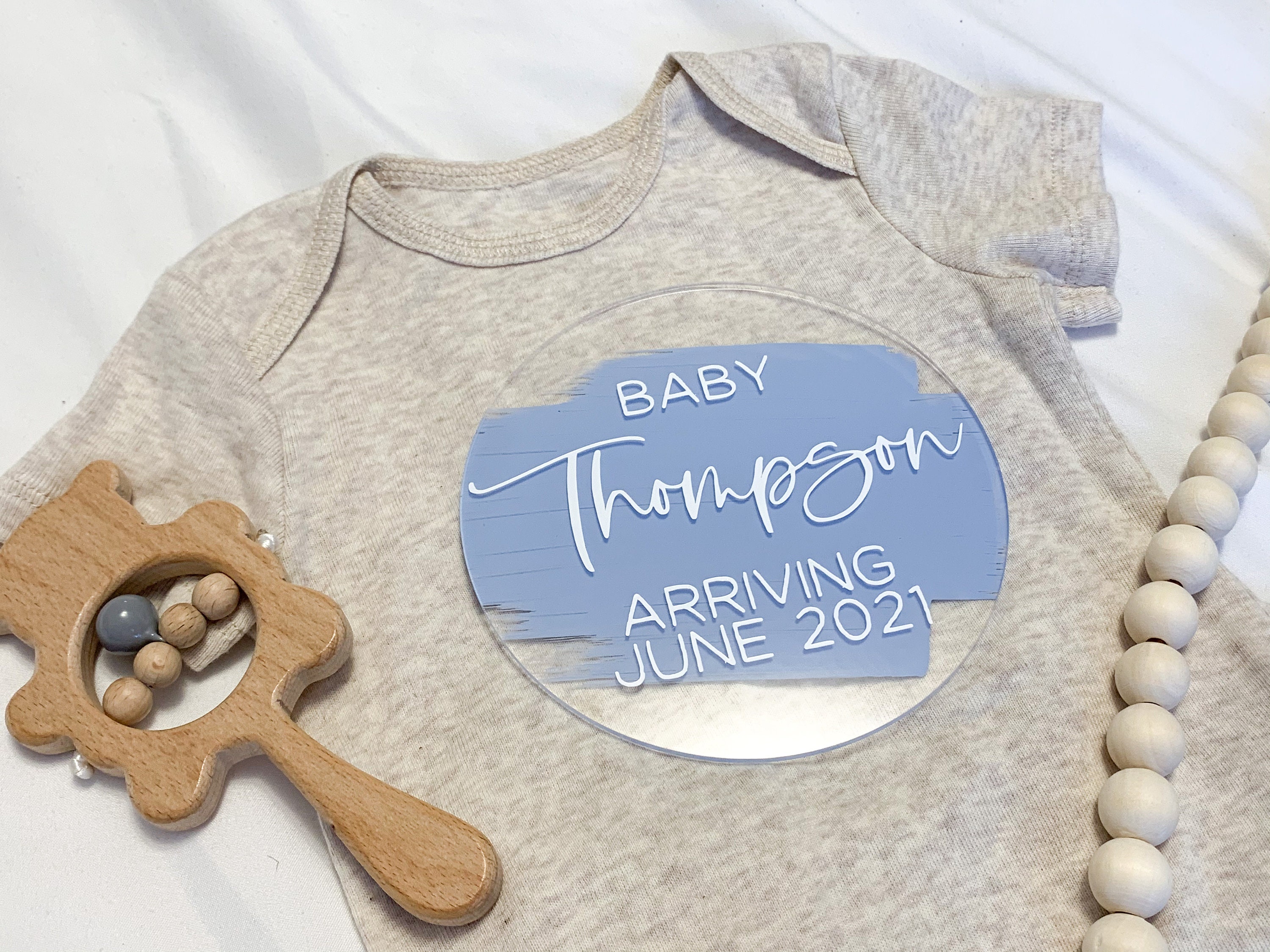 Baby Arriving Soon Pregnancy Announcement Sign Personalized | Etsy