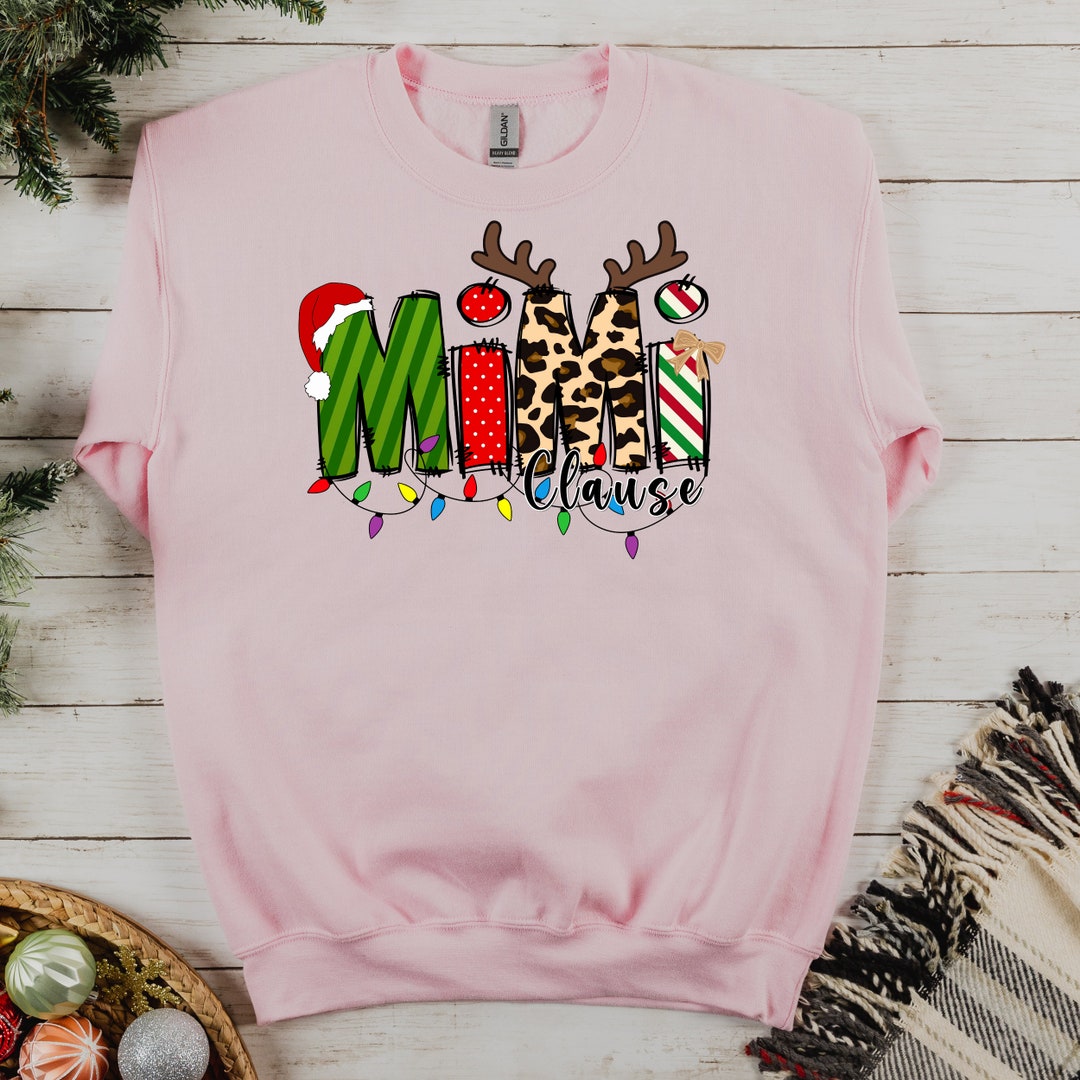 Mimi Claus Sweatshirt, Christmas Mimi Claus Sweatshirt, Custom Mimi ...