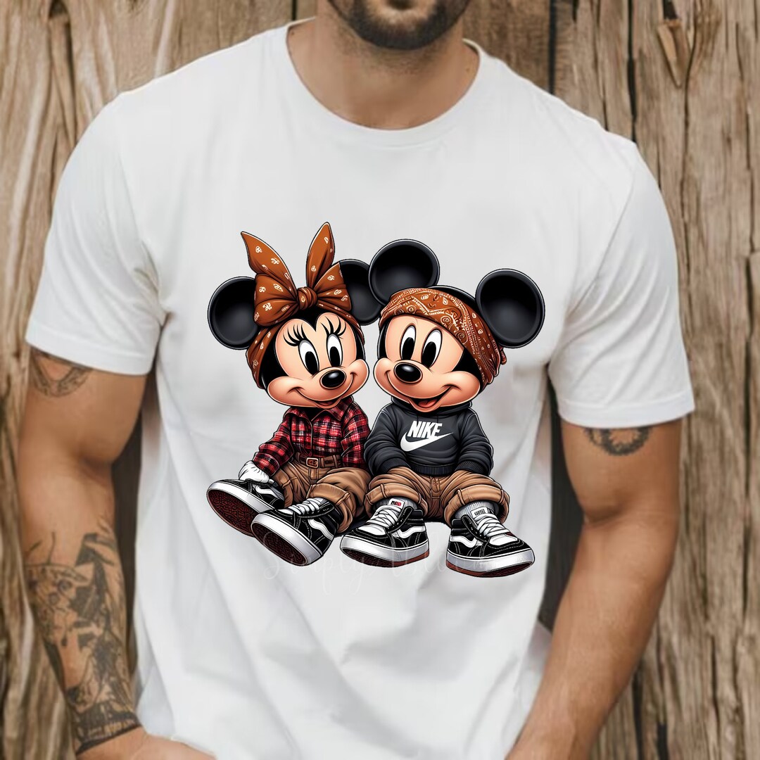 Chicano Mickey and Minnie, Chicano Mickey & Minnie Mouse Short-sleeved ...