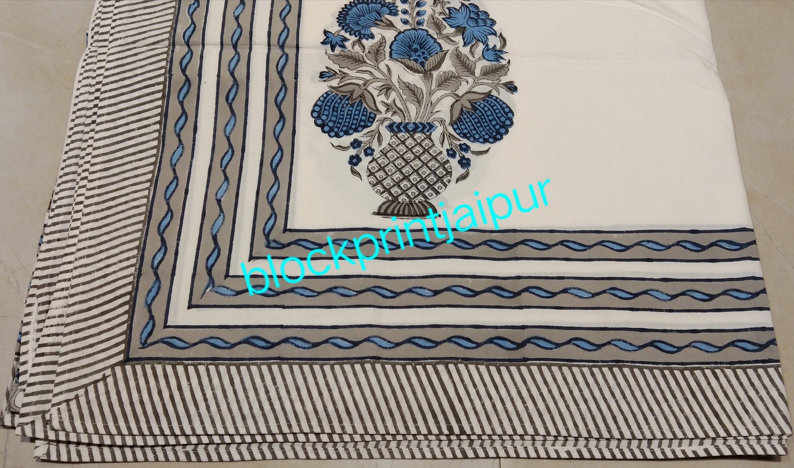 Indian Hand Block Print Cotton Bed Sheet Handmade Cotton Bed Cover Bed ...