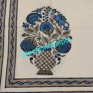 Indian Hand Block Print Cotton Bed Sheet Handmade Cotton Bed Cover Bed ...