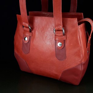 Women Purse Leather Purse Red Leather Bag Women Leather Bag Shoulder ...