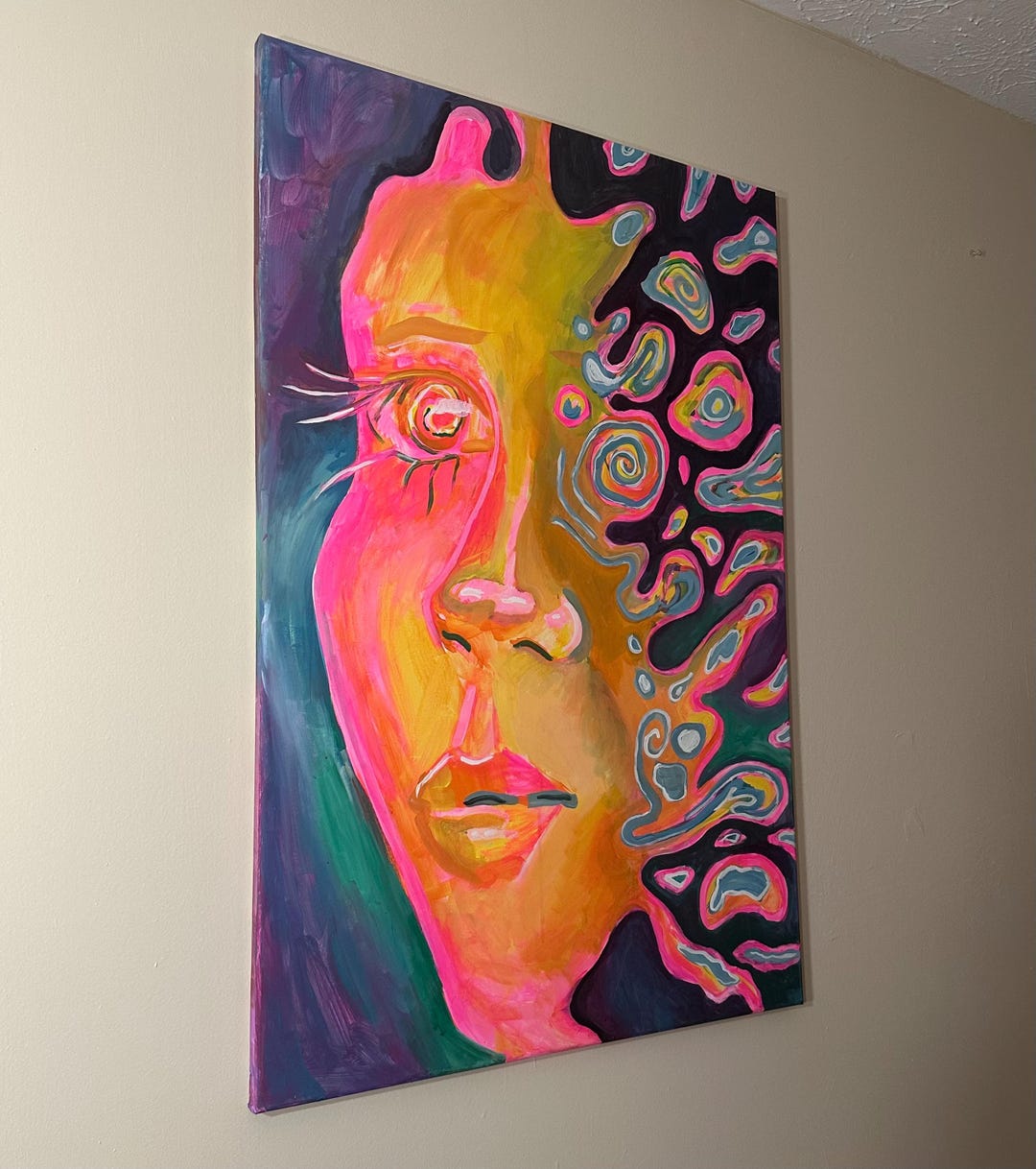 Where is My Mind – Original Acrylic Painting on Stretched Canvas - Etsy