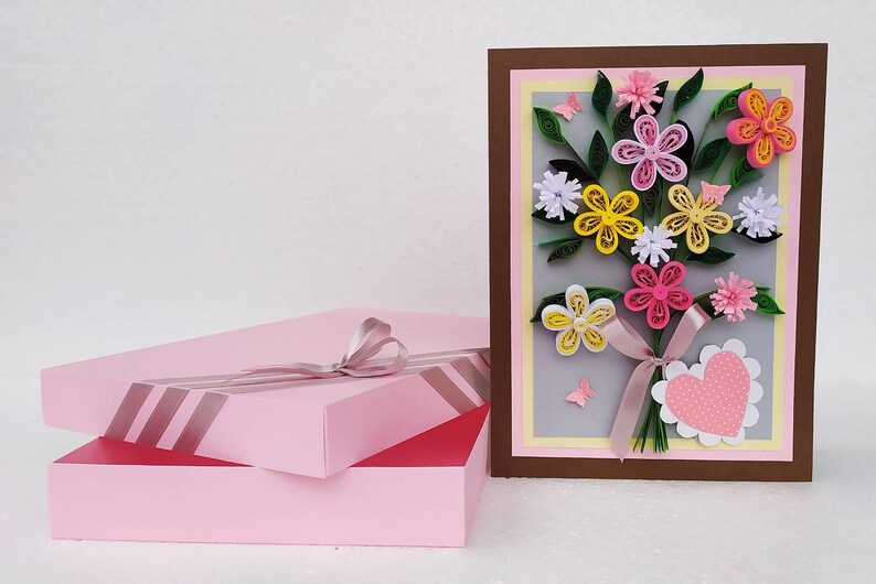 Quilling Gift Bouquet Card - Etsy