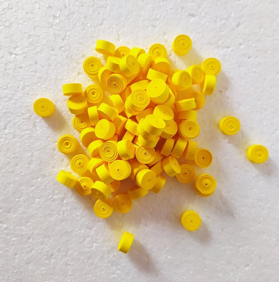 Quilling Colorful Package of 100 Rolled Pieces Paper Coils - Etsy