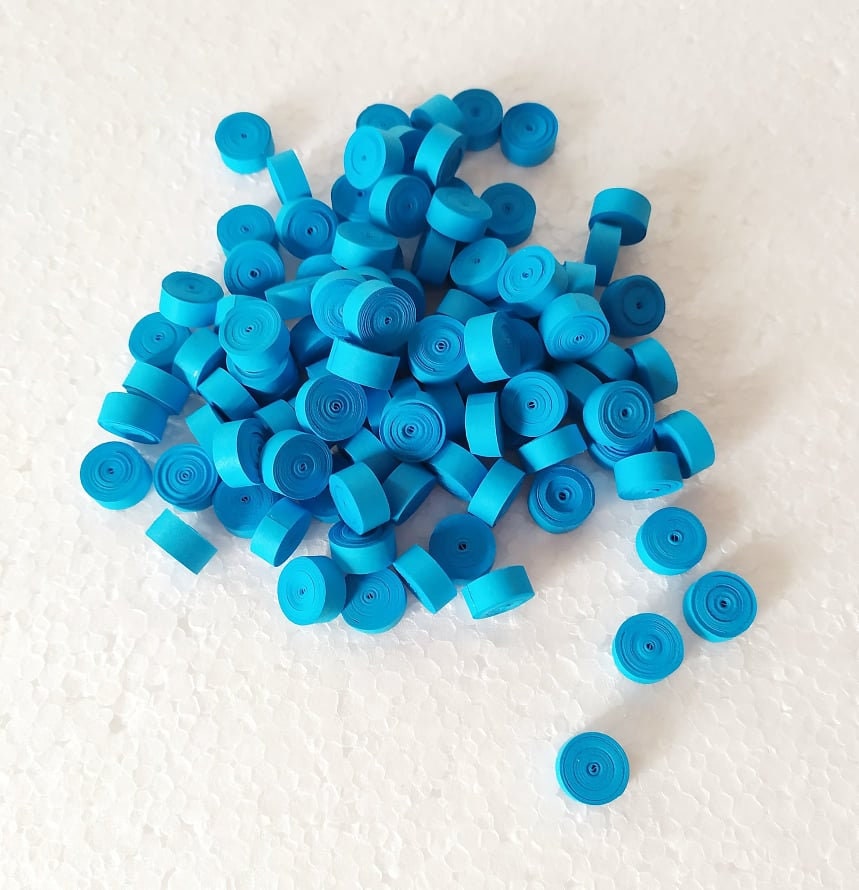 Quilling Colorful Package of 100 Rolled Pieces Paper Coils - Etsy
