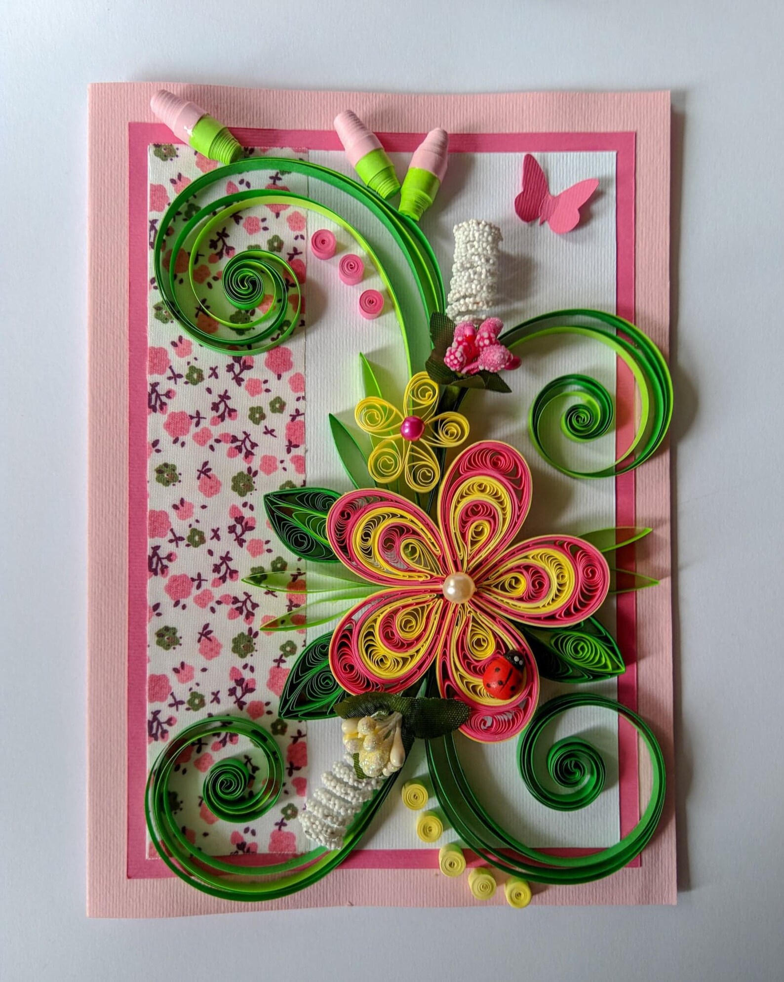 Quilling Flower Card - Etsy