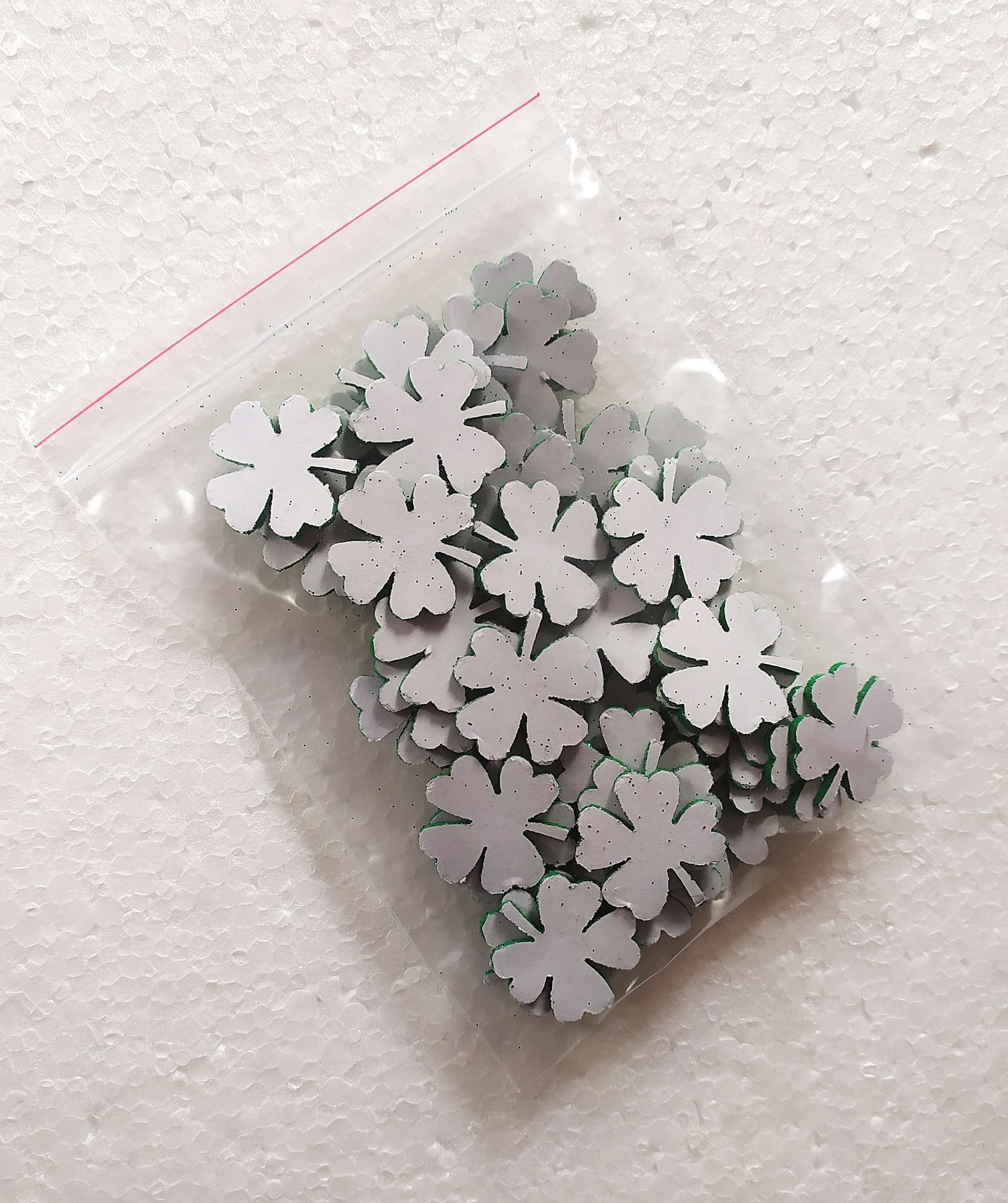 Self-adhesive Glitter Stickers Foam Clover 50 Pieces - Etsy