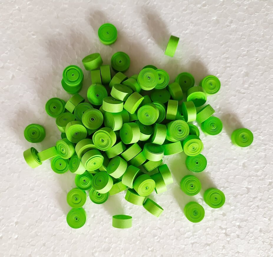 Quilling Colorful Package of 100 Rolled Pieces Paper Coils - Etsy