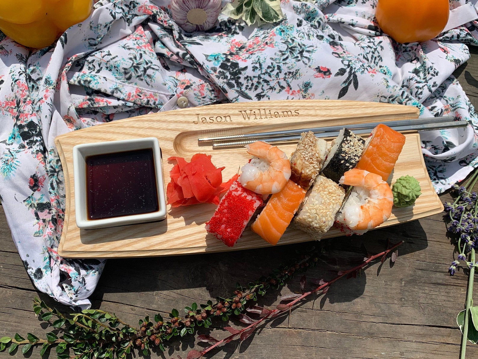 Sushi Tray Sushi Board Sushi Serving Tray Sushi Serving | Etsy