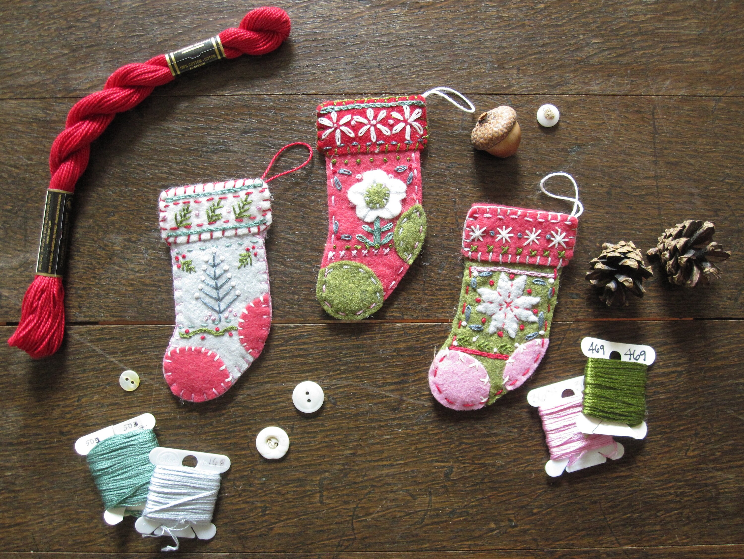 Pattern and Instructions Whimsical Felt Folk Art Stocking - Etsy