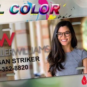 Keller Williams Realty FULL Color Vanity License Plate Fully ...