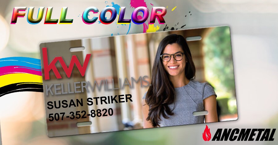 Keller Williams Realty FULL Color Vanity License Plate Fully ...