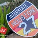 Houston Astros Themed Interstate Sign - Space City Porch Sign - Astros ...