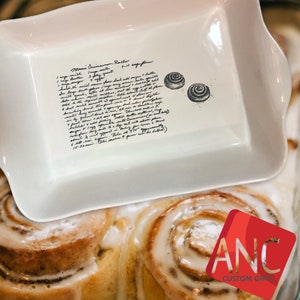 Personalized Casserole Pan, Hand Recipe Etched, Favorite Recipe Pan ...