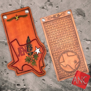 Leather Badge Holder - Personalized Rodeo Committee Badges - Custom ...