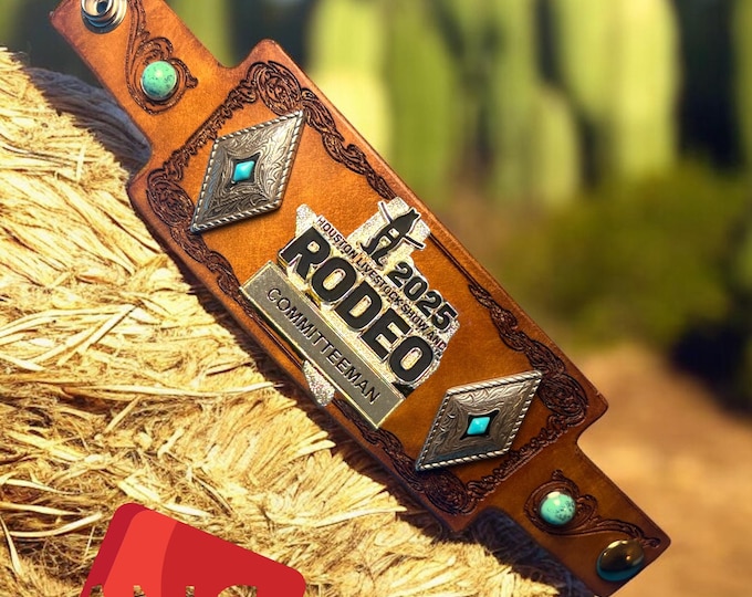 Rodeo Badge Holder - Etsy