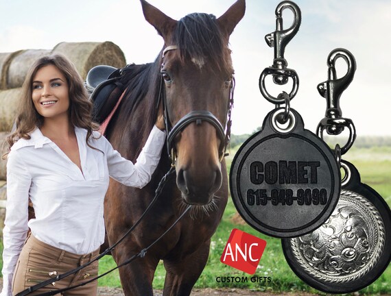 Custom Horse Bridle Tag Personalized Bridle Tag Custom Tack | Etsy