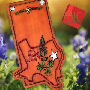 Leather Badge Holder - Personalized Rodeo Committee Badges - Custom ...