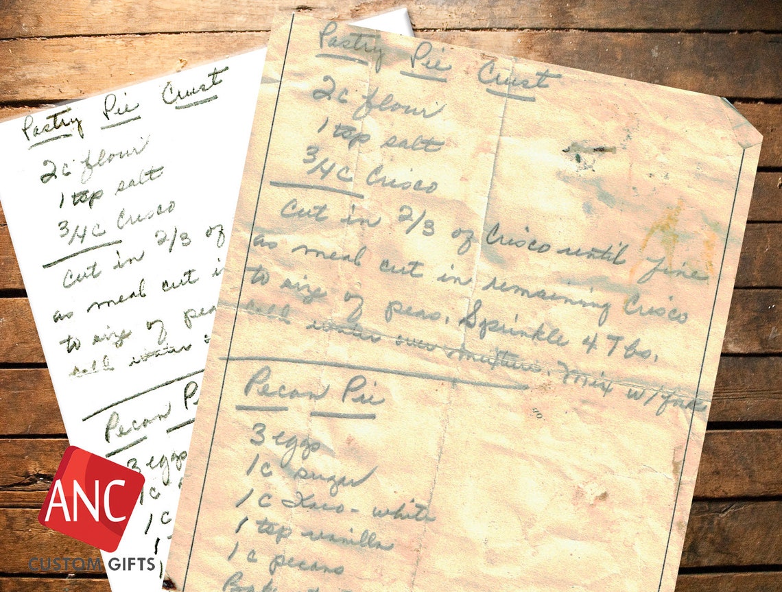 Personalized Cake Pan, Hand Written Cake Recipe, Favorite Recipe Pan ...