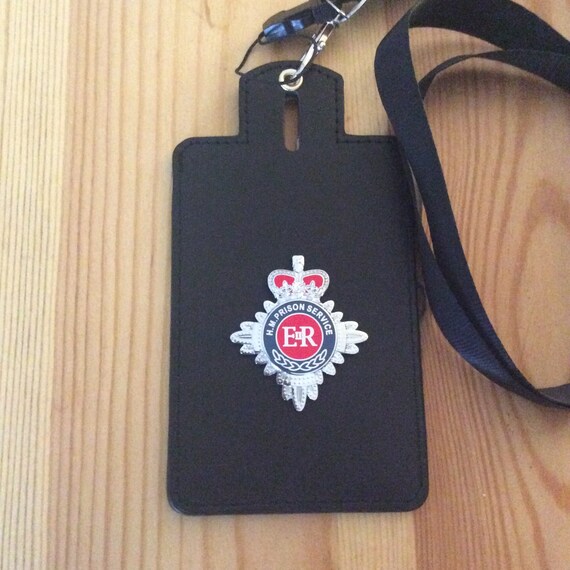 HMP / Prison Service ID card holder and lanyard | Etsy