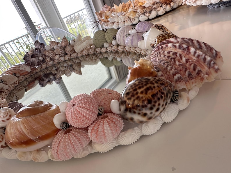 Seashell Mirror – One-of-a-kind Shell-encrusted Coastal Wall Decor - Etsy