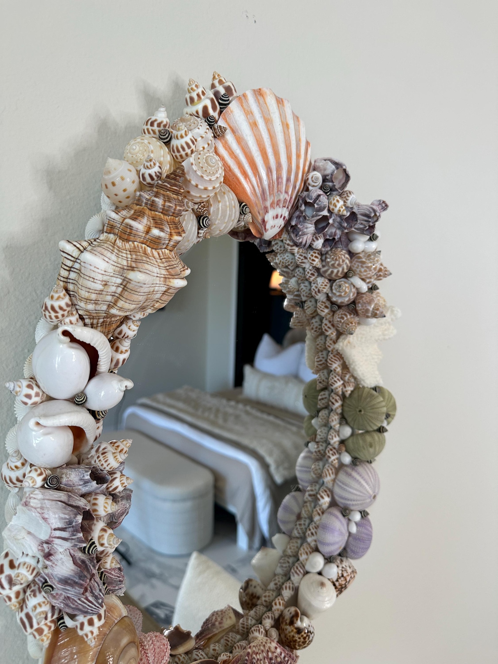 Seashell Mirror – One-of-a-kind Shell-encrusted Coastal Wall Decor - Etsy
