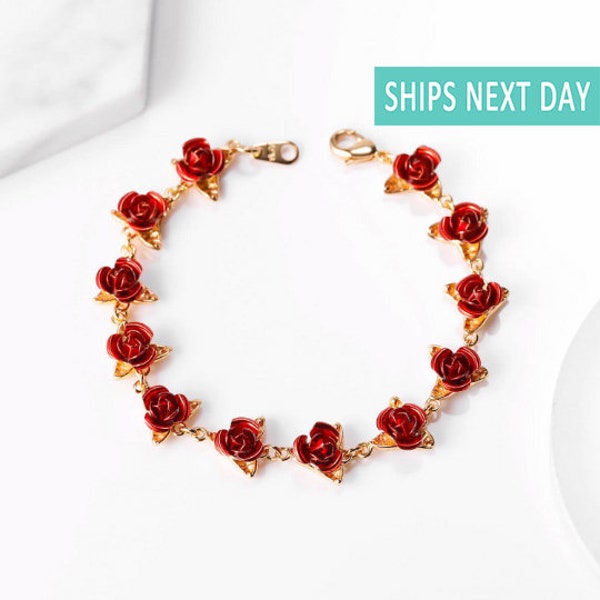 Red Rose Charm - Etsy