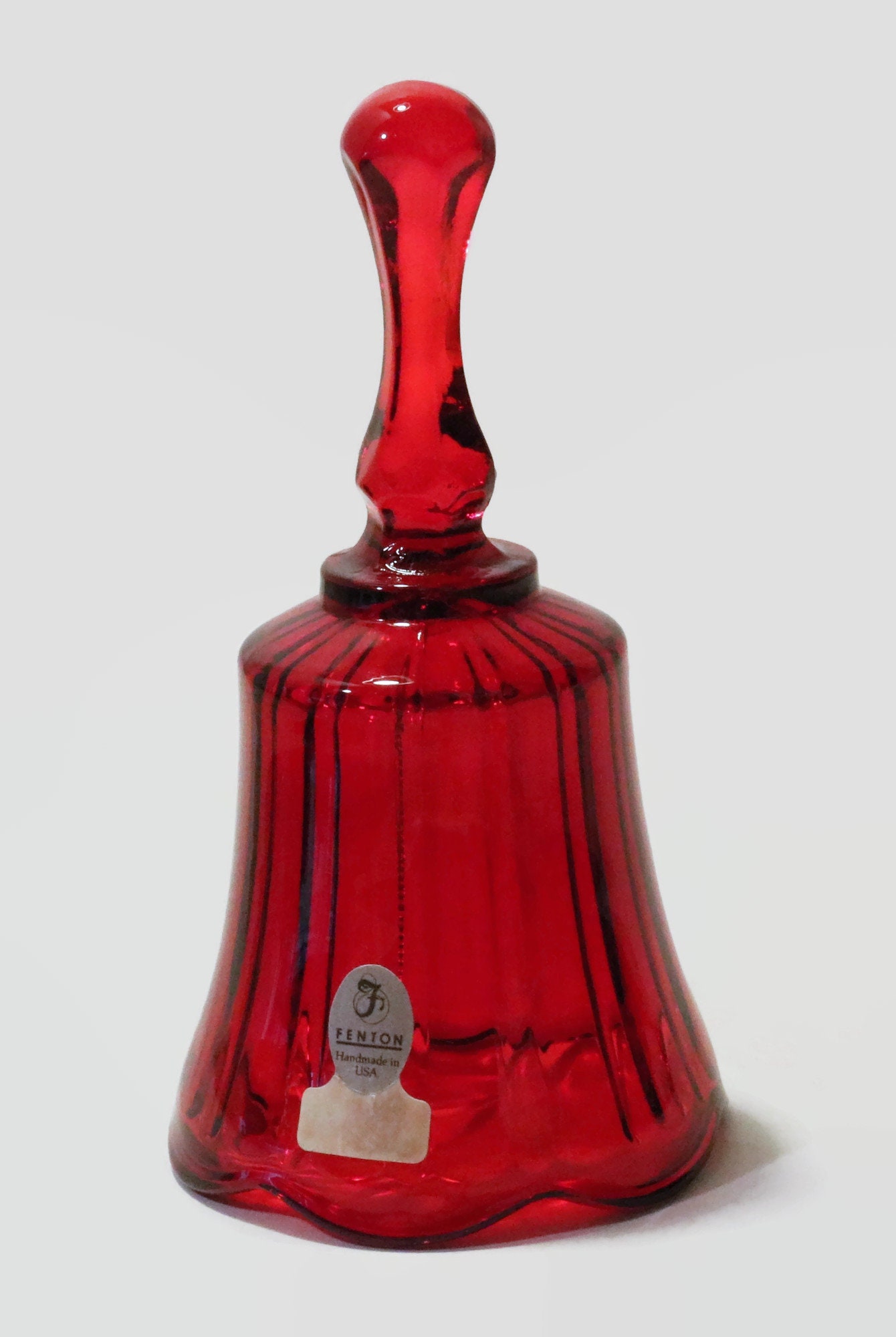 Fenton Ruby Red Bell 1980's Musical Bell Shape (not musical) Excellent!