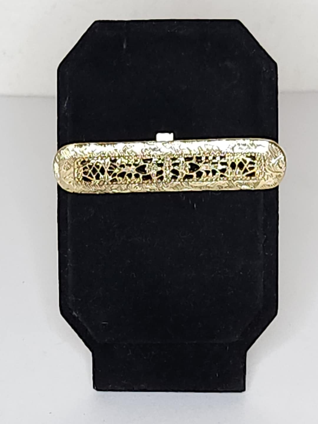 Vintage Gold Tone Filigree Rectangle Rod Brooch Pin B-4-32 - Etsy