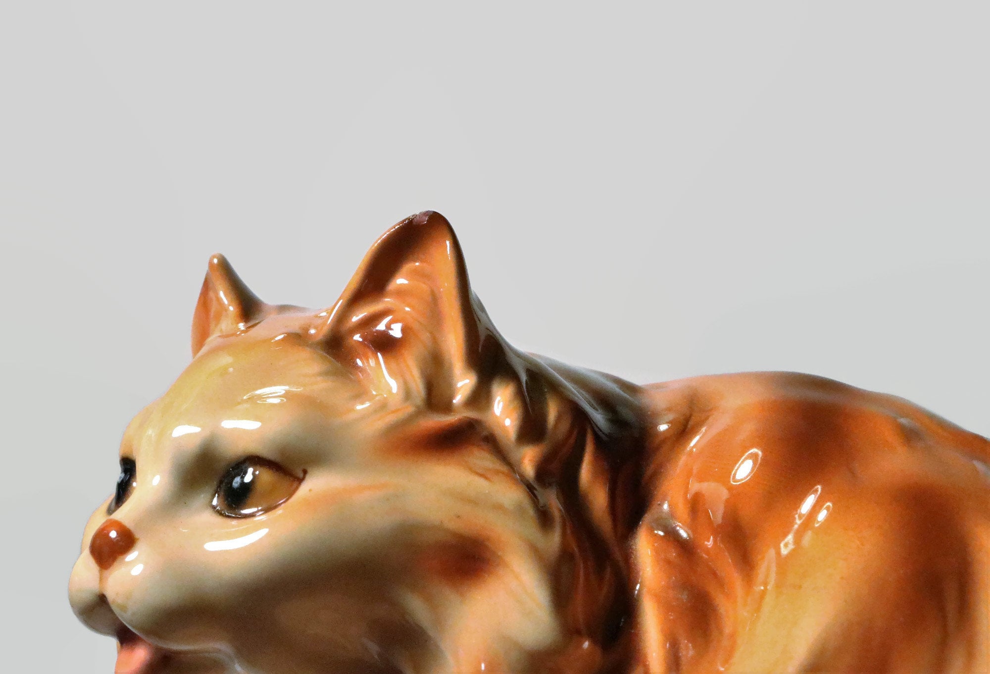 Shafford Japan 'Red Tabby Persian' Fine China Cat Figurine