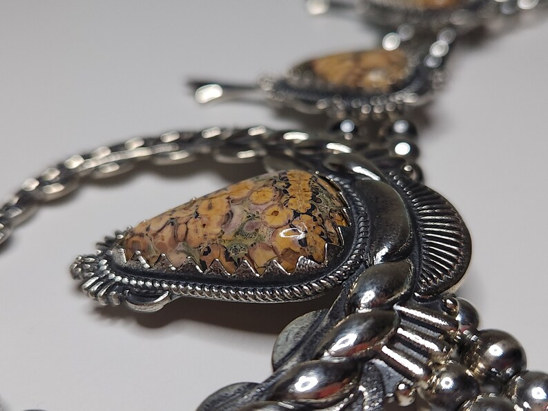 Vintage Carolyn Pollack American West 925 Marked Leopard Jasper Squash ...