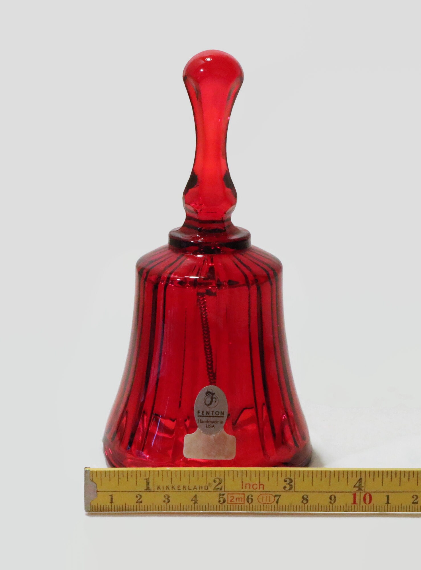 Fenton Ruby Red Bell 1980's Musical Bell Shape (not musical) Excellent!