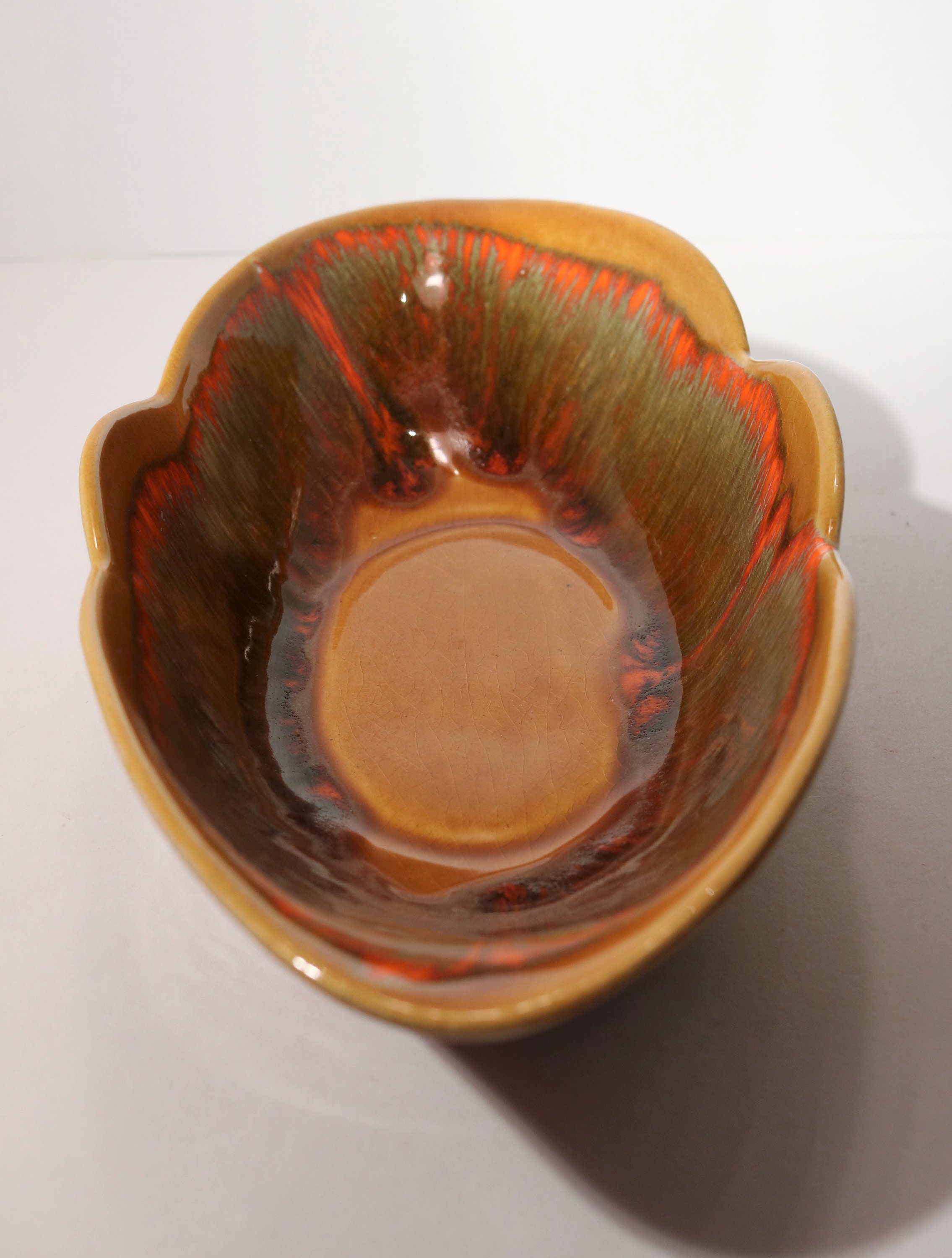 Deforest of California Pottery 22 52 Golden Brown Orange Tan Oblong ...