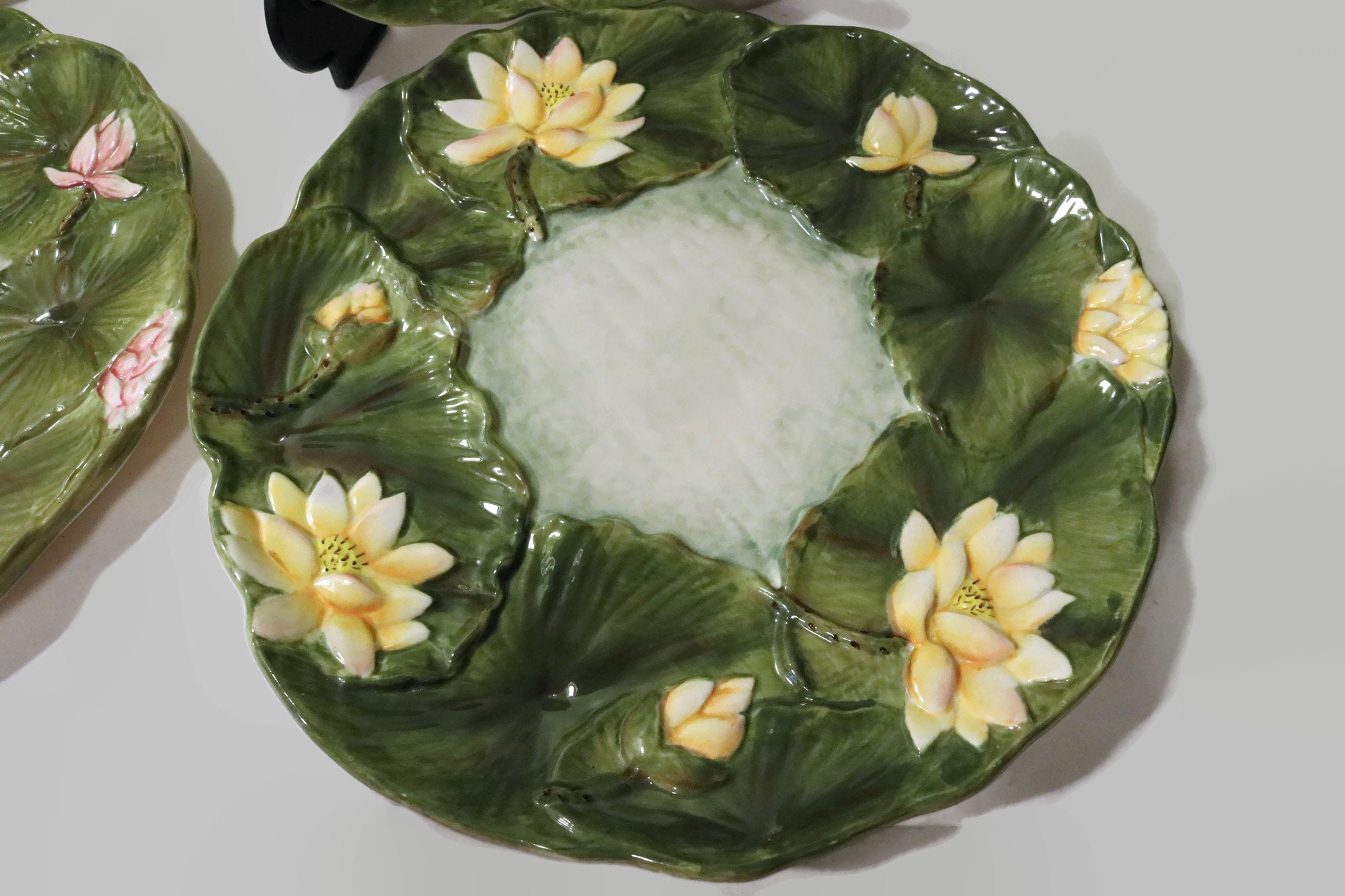 Pacific Rim China Lotus Flower Water Lily Dinner Plates - Hard to Find