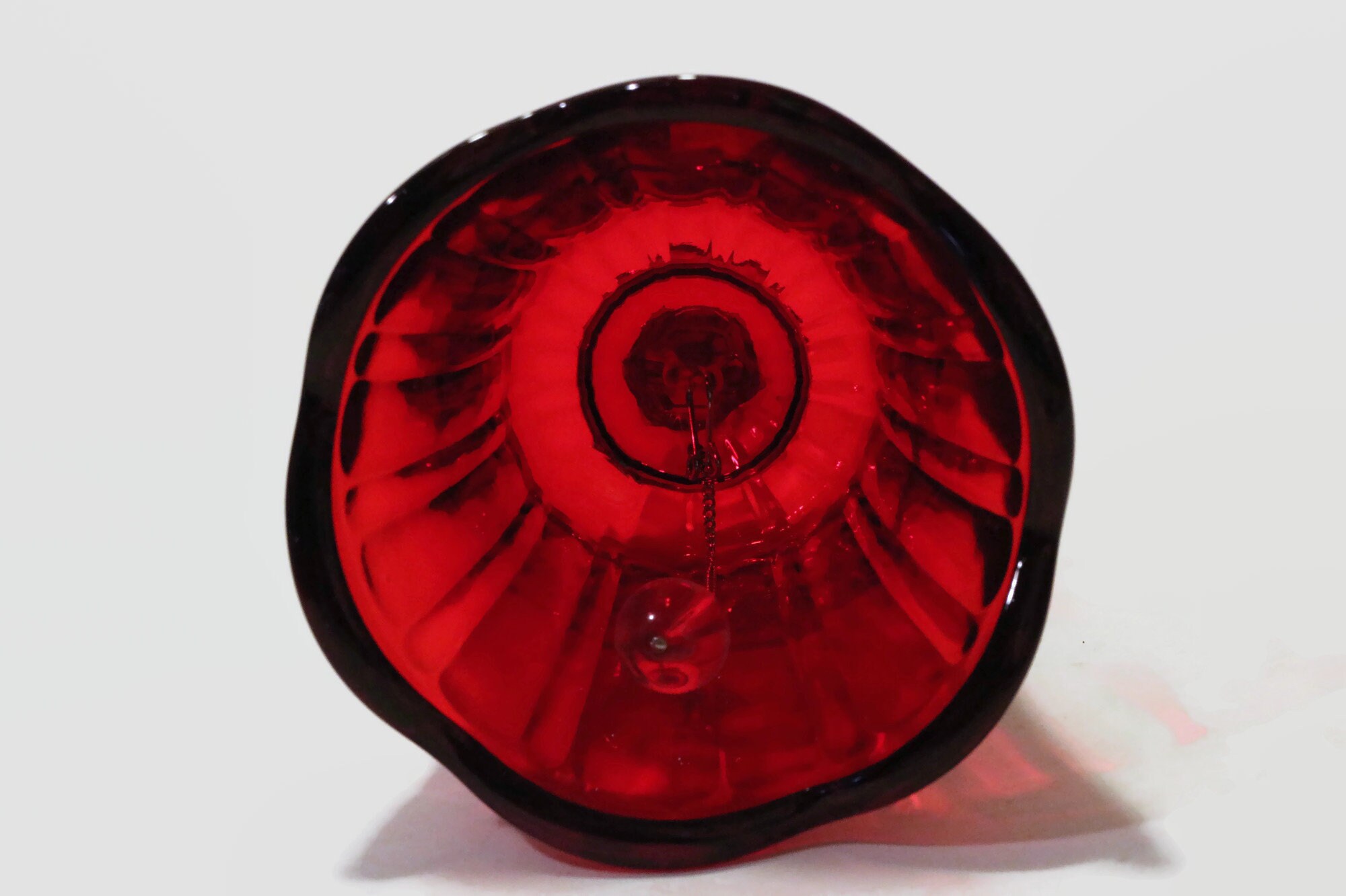 Fenton Ruby Red Bell 1980's Musical Bell Shape (not musical) Excellent!