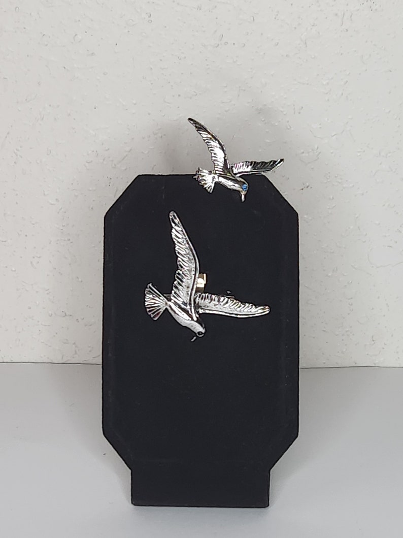 Vintage Set of Two Gerry's Signed Silver Tone Bird Brooch Pins D-4-72 ...