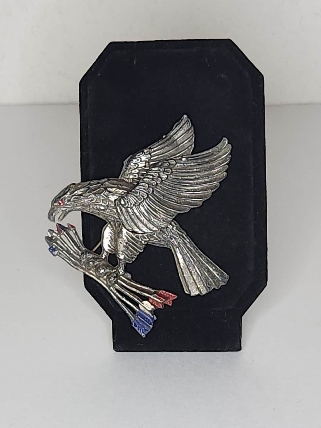 Vintage 1940's Coro Book Piece Eagle With Arrows Brooch Pin B-5-83 - Etsy