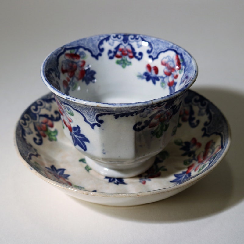 Flow Blue Tea Cup - Etsy