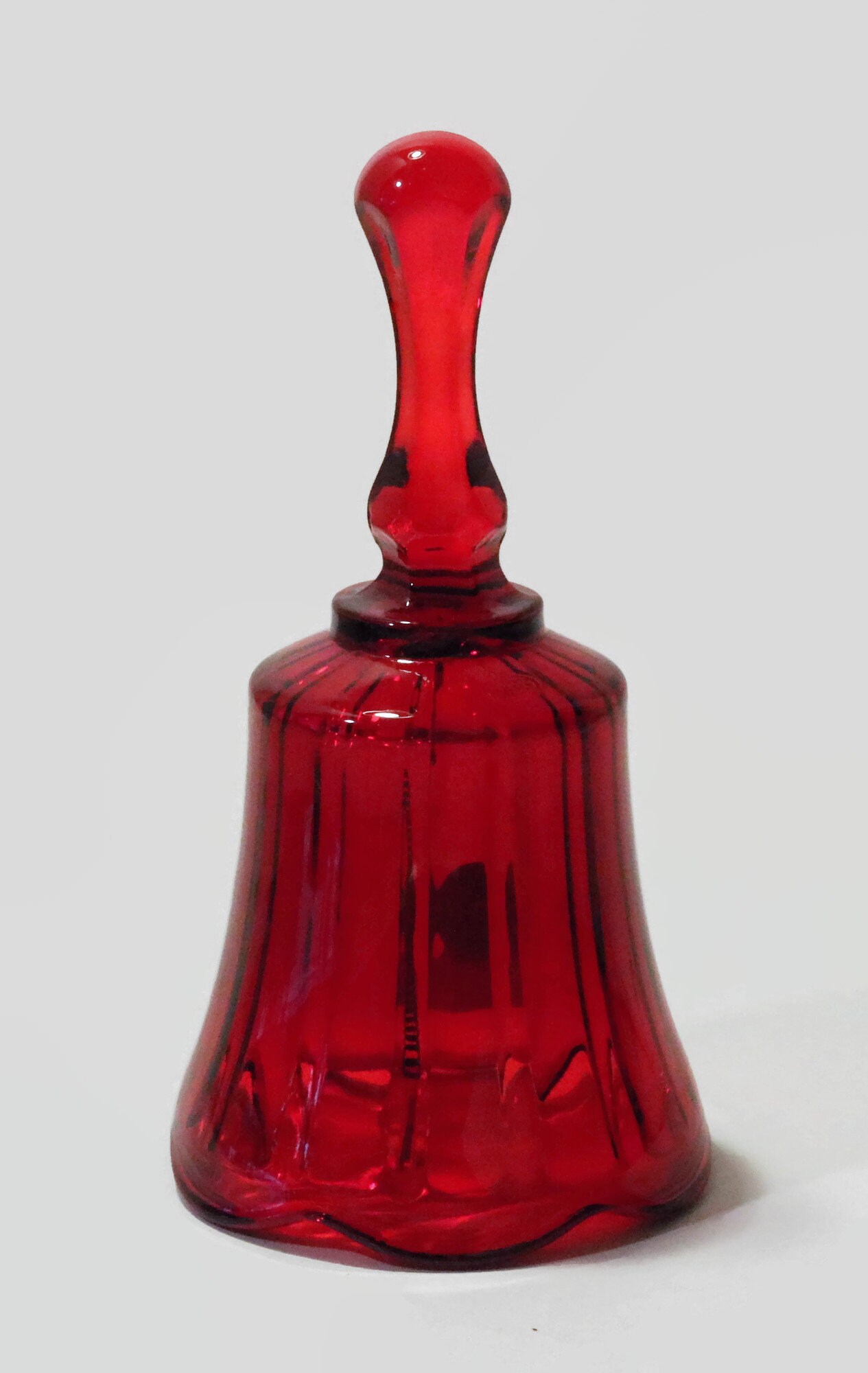 Fenton Ruby Red Bell 1980's Musical Bell Shape (not musical) Excellent!